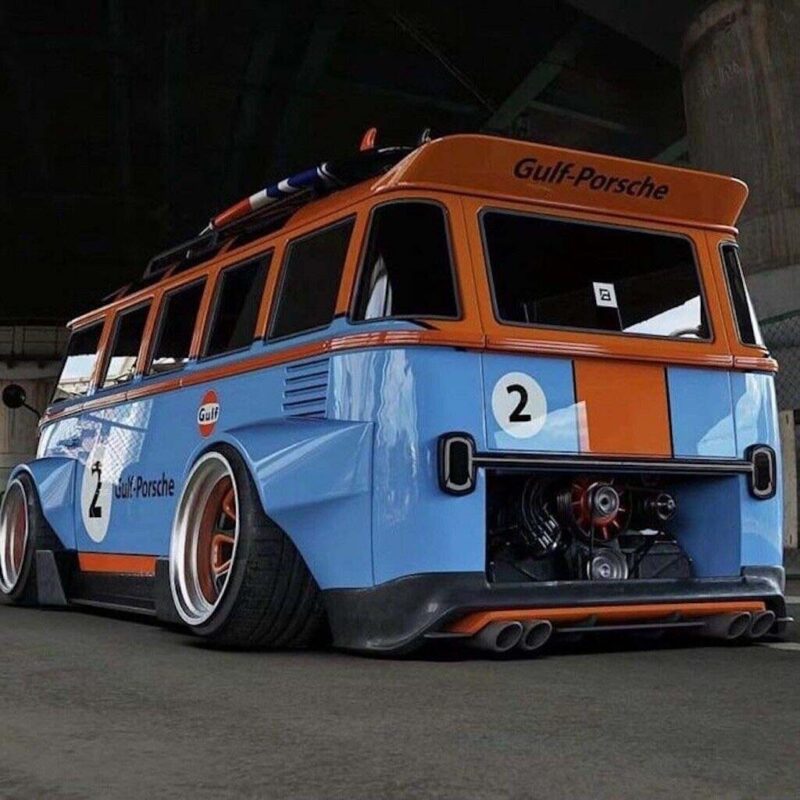 Mô Hình 1/64 Liberty64 1:64 Diecast Model VW T1 Kombi - Gulf Van Camper ...